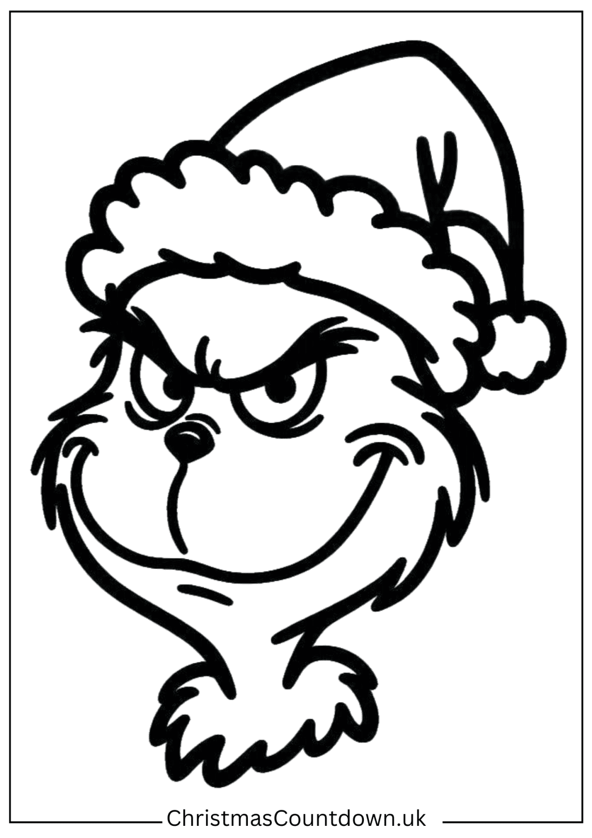 30+ Grinch Colouring Pages - Free & Printable