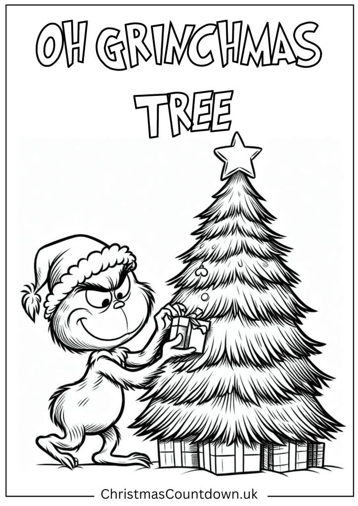 30+ Grinch Colouring Pages - Free & Printable
