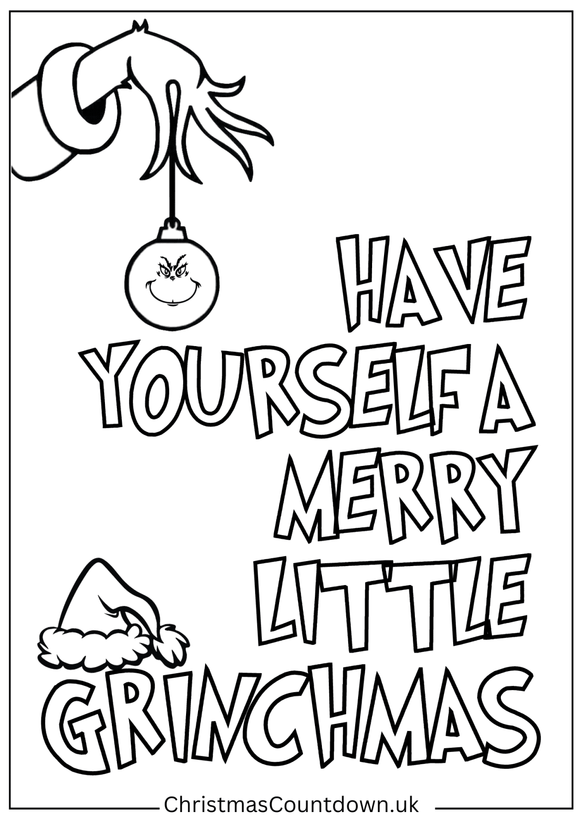 30+ Grinch Colouring Pages - Free & Printable